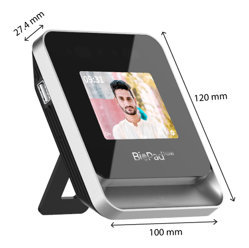BIOPAD MINI - Terminal de Reconocimiento Facial de Precio Accesible