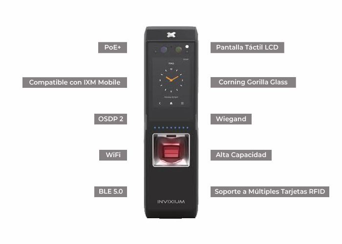 Terminal de Reconocimiento Facial TFace de Invixium