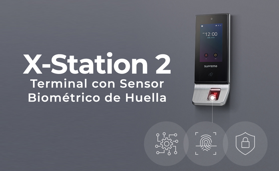 X-Station 2 con Sensor de Huella Digital de Suprema