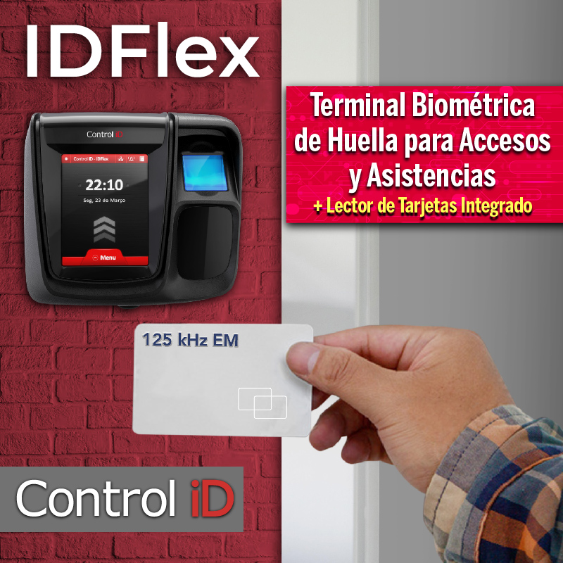 IDFlex - Terminal biométrica de huella para control de asistencias y ...
