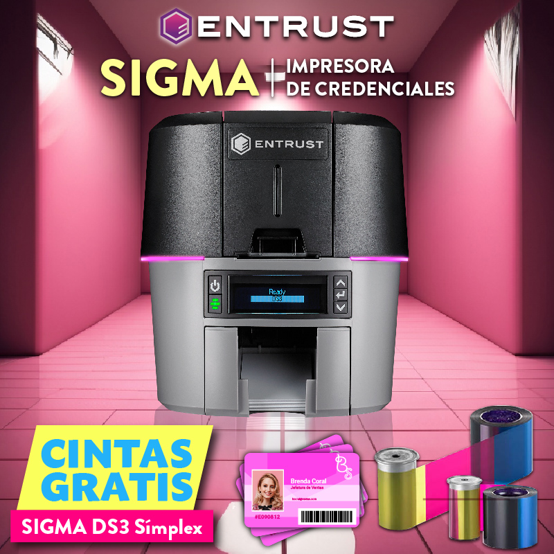 Promoción: Cintas Gratis con Impresoras DS3 SIGMA Símplex de Entrust