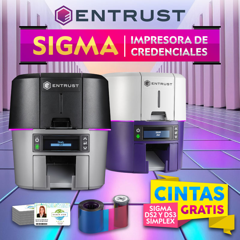 2 Cintas Gratis con Impresoras Sigma DS2 y DS3 Símplex de Entrust