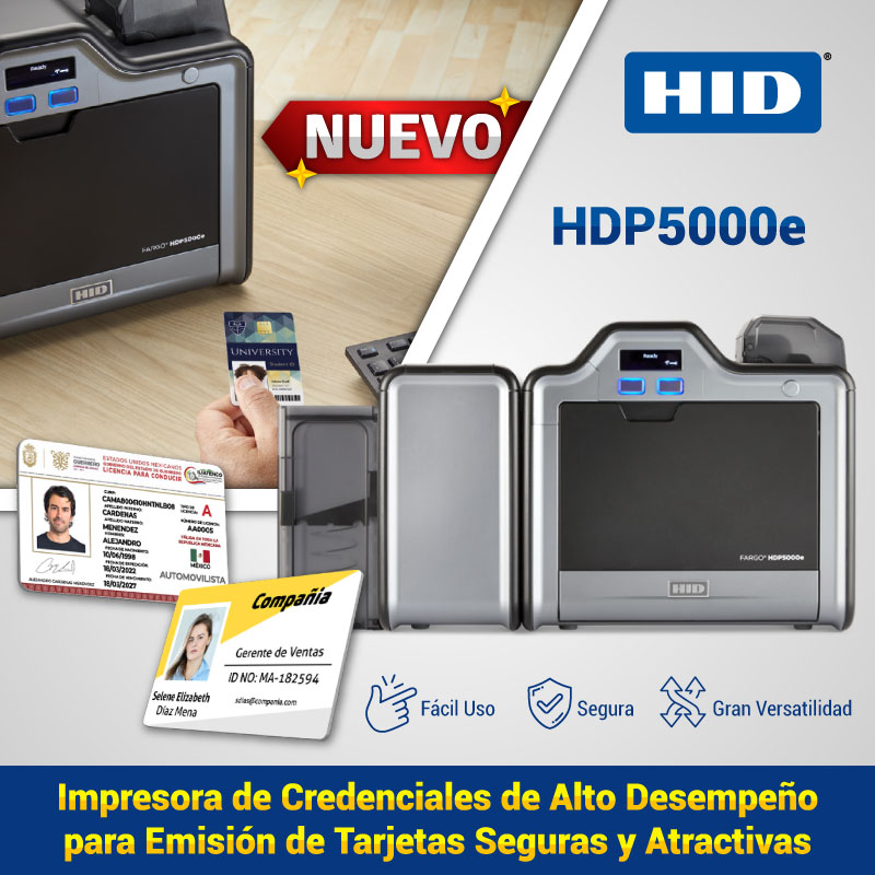 Nueva Impresora de Credenciales HDP5000e de HID Global | Fargo