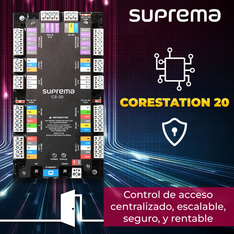 Nuevo CoreStation 20 de Suprema: control total para proyectos profesionales